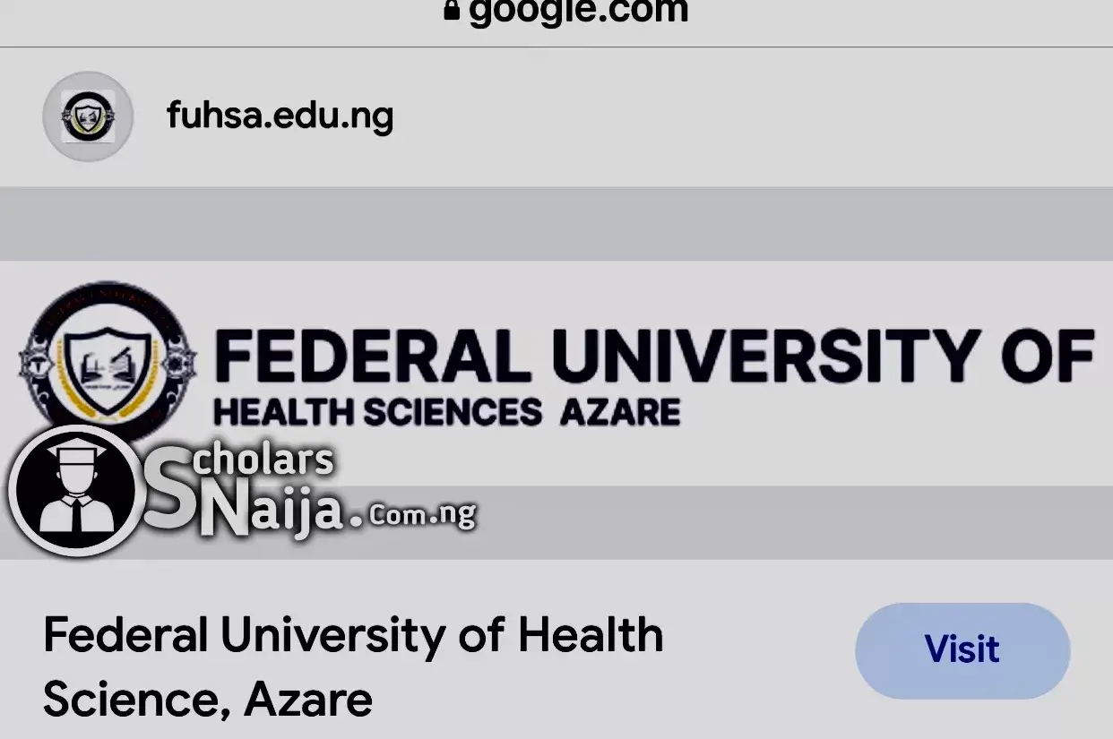FUHSA Portal For Admission 2025/2026 [www.fuhsa.edu.ng]