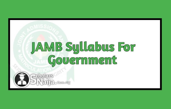 JAMB Syllabus for Government 2025/2026 PDF Download